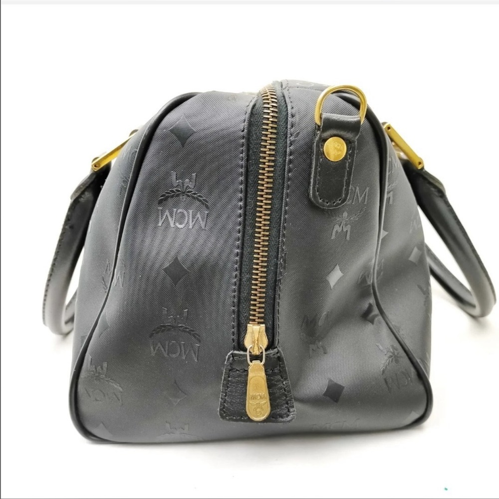 Black Gold Monogram Viestos Boston Mcm Bag - Gem
